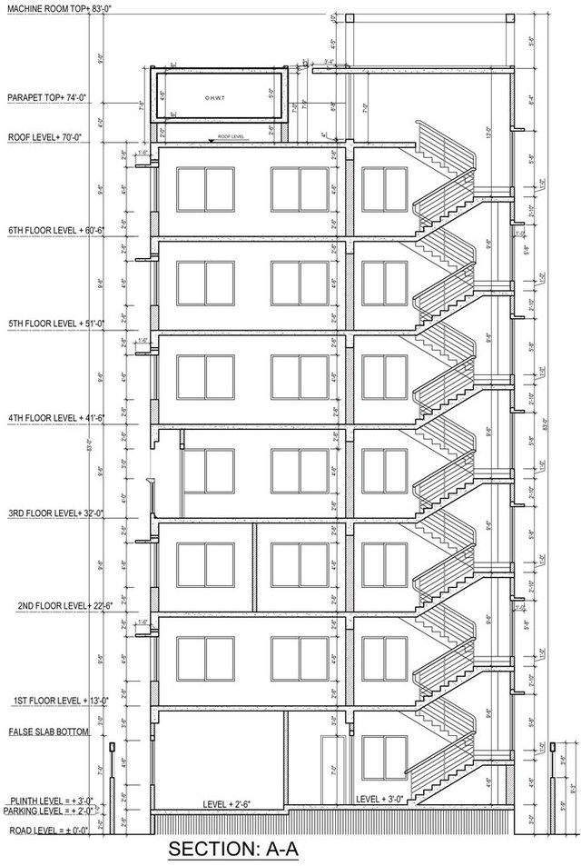 G+7th Storied Residential Building - download free 3D model by Nobel_71 ...