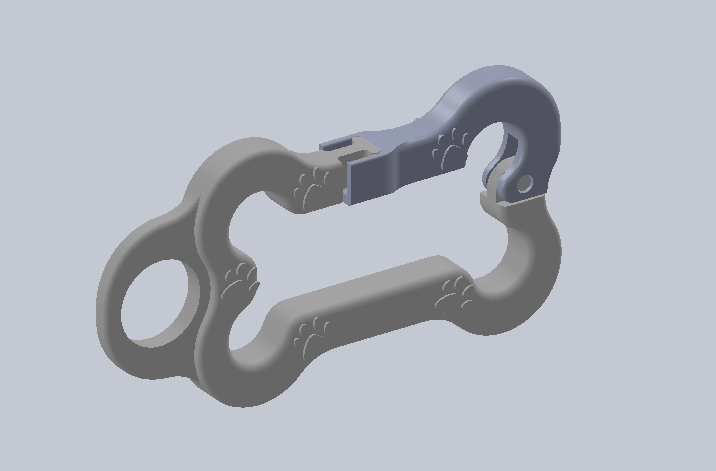 Locking safety clip for dog leads - Freelance 3D Modeling Design - Cad ...