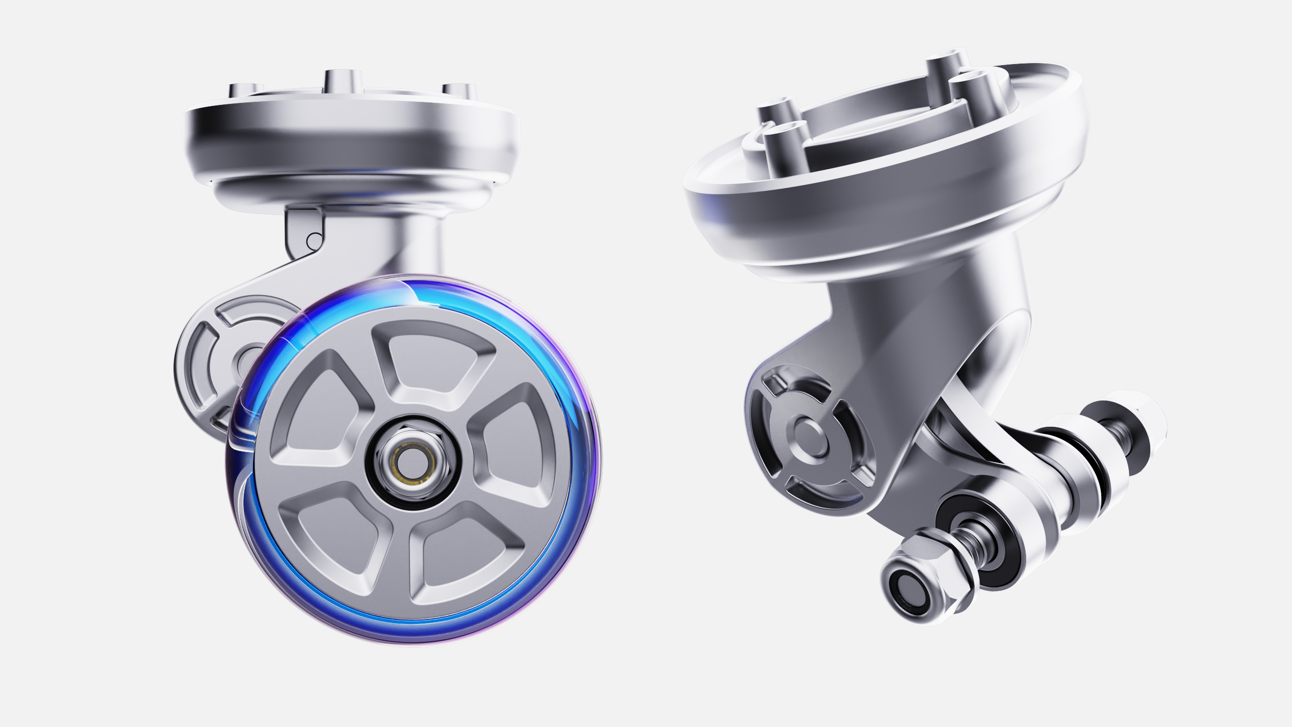 Non-Plastic Ultra-Durable Suspension Caster for Luggage - Freelance ...