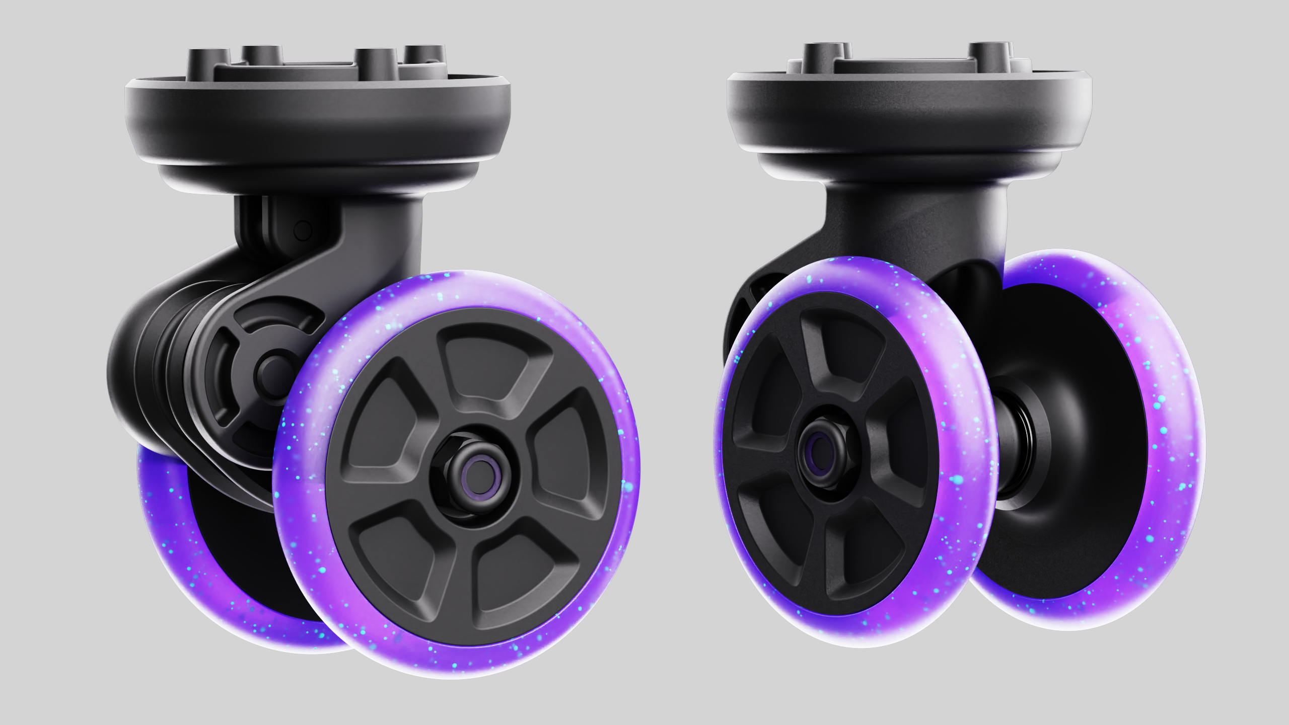 Non-Plastic Ultra-Durable Suspension Caster for Luggage - Freelance ...