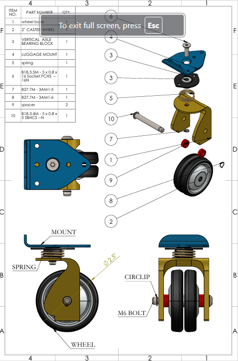Non-Plastic Ultra-Durable Suspension Caster for Luggage - Freelance ...