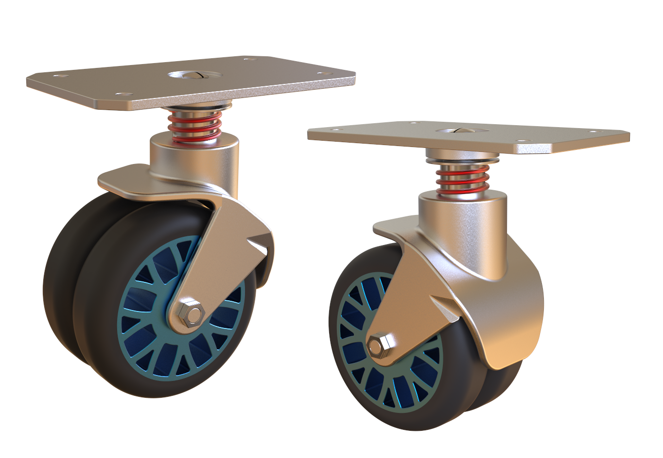 Non-Plastic Ultra-Durable Suspension Caster for Luggage - Freelance ...