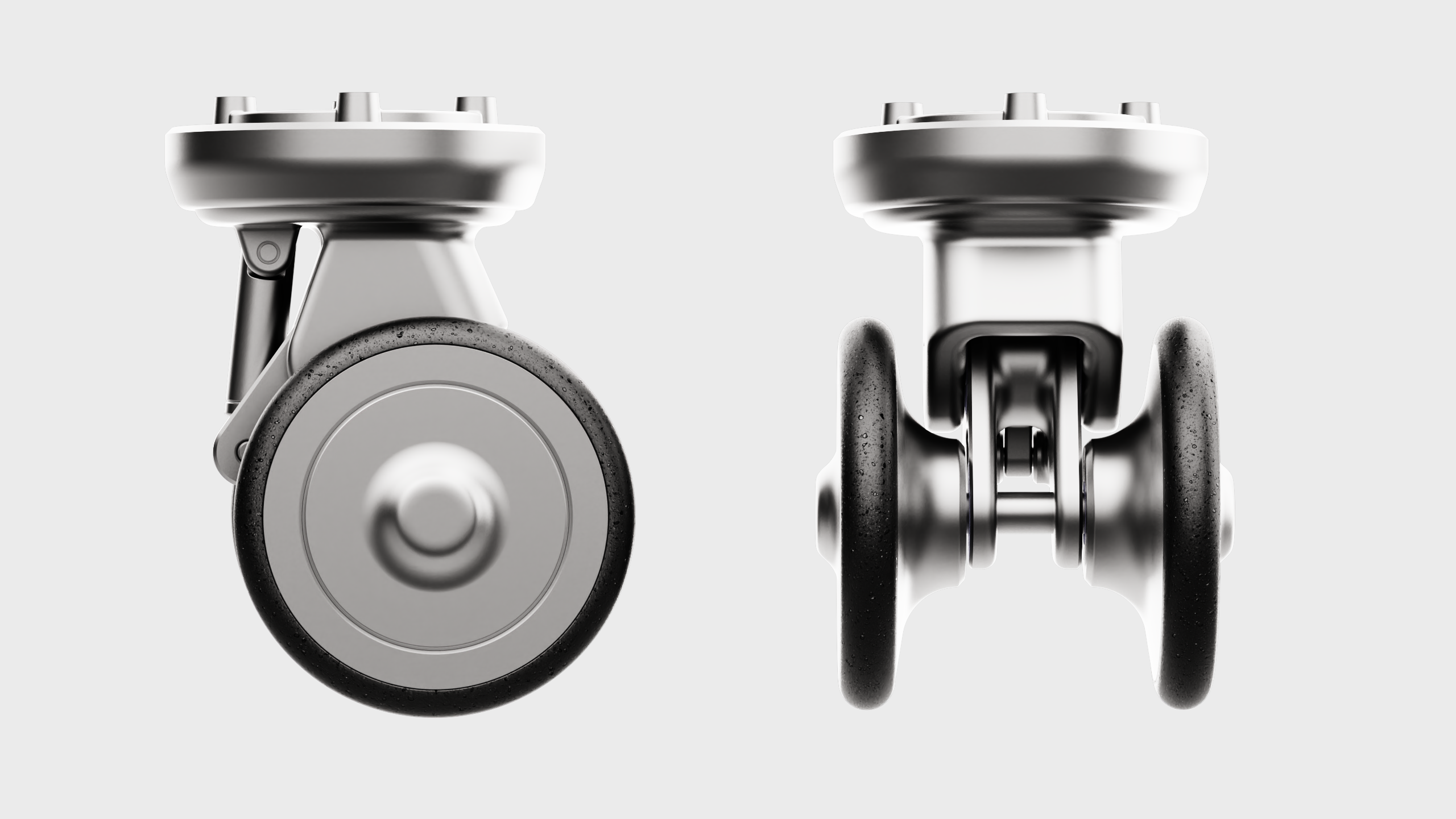 Non-Plastic Ultra-Durable Suspension Caster for Luggage - Freelance ...