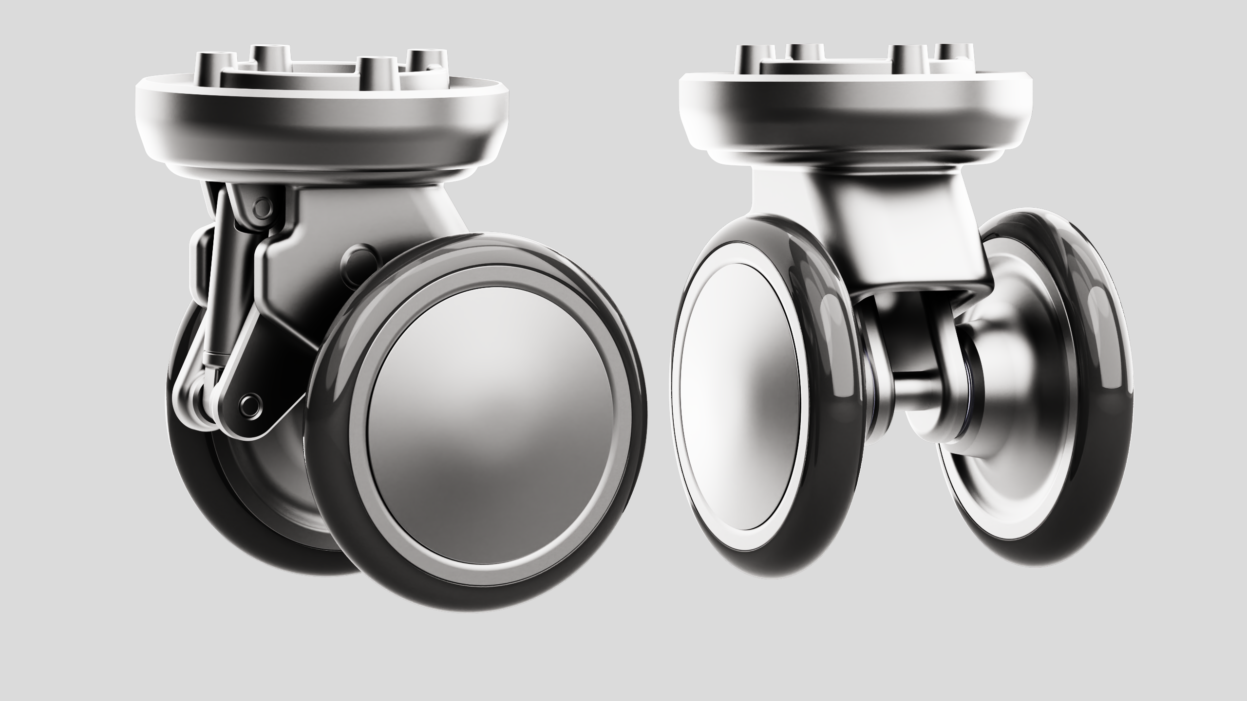 Non-Plastic Ultra-Durable Suspension Caster for Luggage - Freelance ...