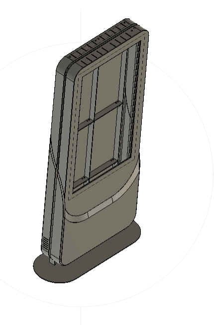 Custom Aluminium Outdoor Digital Sign Casing - Freelance CAD Design ...