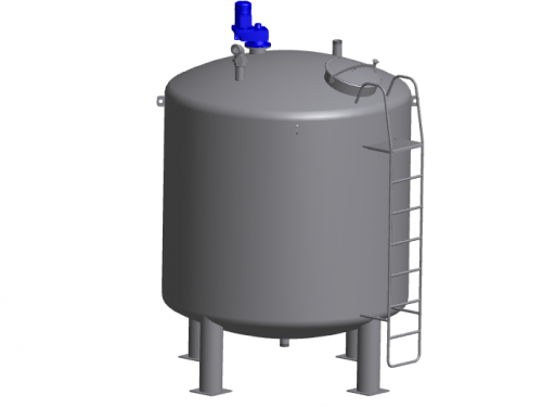 Mixer Tank Design - Freelance 3D Modeling Design - Cad Crowd