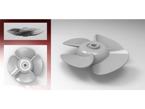 Propeller Design for Pumping Water - Freelance Product Design - Cad Crowd