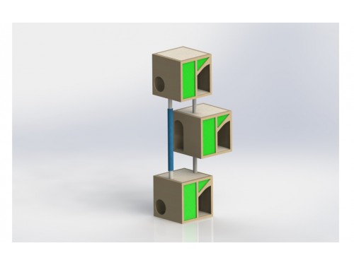 Modern and innovative cat tower - Freelance Product Design - Cad Crowd