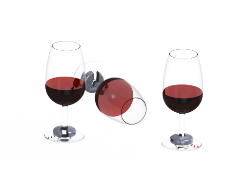 Digital LCD Name Tag for wine glass - Freelance 3D Modeling Design ...