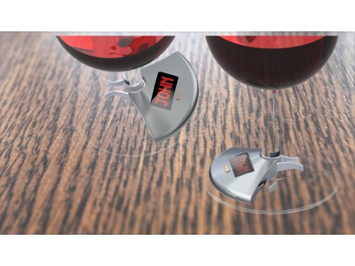 Digital LCD Name Tag for wine glass - Freelance 3D Modeling Design ...