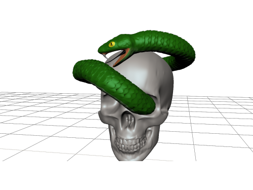 Skull And Snake 3D CAD Design - Freelance CAD Design - Cad Crowd