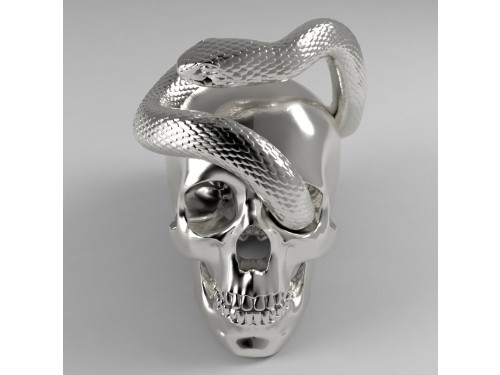 Skull And Snake 3D CAD Design - Freelance CAD Design - Cad Crowd