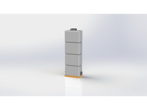 Vertical water tank with exclusive design in 3D - Freelance 3D Modeling ...