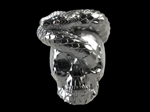 3D CAD Revision Of Skull & Snake - Freelance CAD Design - Cad Crowd