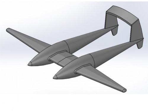 Twin Fuselage - Freelance 3D Modeling Design - Cad Crowd