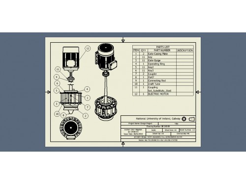Assembly and Working Drawing of Kaplan Turbine + Generator - Freelance ...