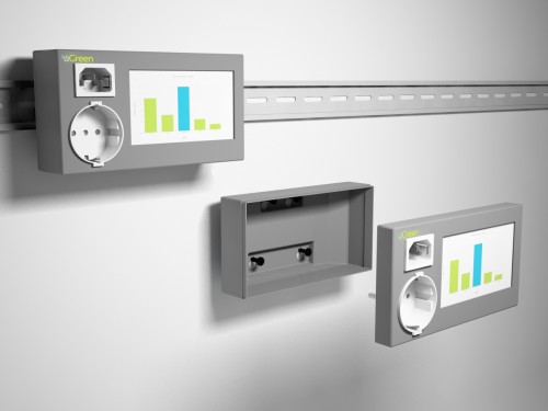 Control-box with display, fitting on a DIN rail - Freelance Product ...