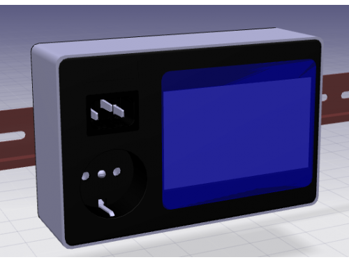 Control-box with display, fitting on a DIN rail - Freelance Product ...