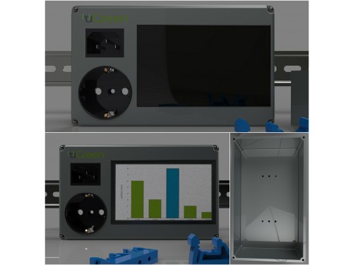 Control-box with display, fitting on a DIN rail - Freelance Product ...
