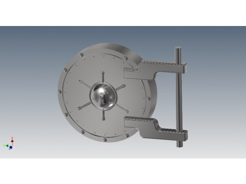 Bank Vault Door CAD drawing - Freelance 3D Printing Design - Cad Crowd