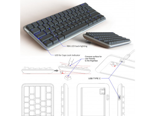 The perfect 60% mechanical keyboard - Freelance CAD Design - Cad Crowd