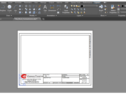 New and Improved Title Block (2D AutoCAD) - Freelance CAD Design - Cad ...