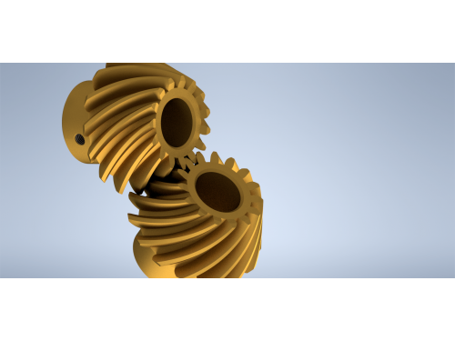 Miter gear set - Freelance 3D Modeling Design - Cad Crowd