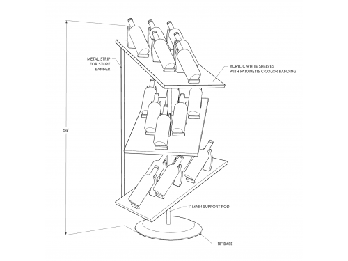 Retail Grocery Store Wine Bottle Merchandiser - Freelance Furniture ...