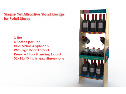Retail Grocery Store Wine Bottle Merchandiser - Freelance Furniture ...