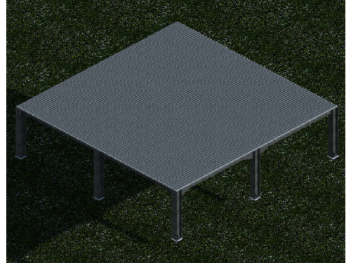 40’x40’ steel podium - Freelance Engineering - Cad Crowd