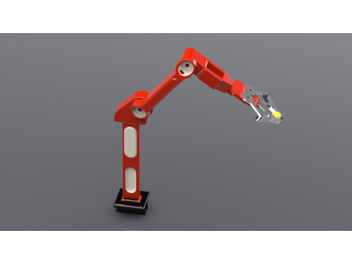 Robotic arm throwing a ball for a game of pétanque - Freelance CAD ...