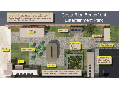 Costa Rica Beachfront Entertainment Park - Freelance 3D Modeling Design ...