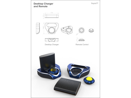 Electronic Product Charger Base with Remote Control Button Design ...